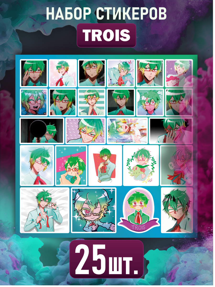 Наклейки на телефон стикеры аниме Nanbaka Труа
