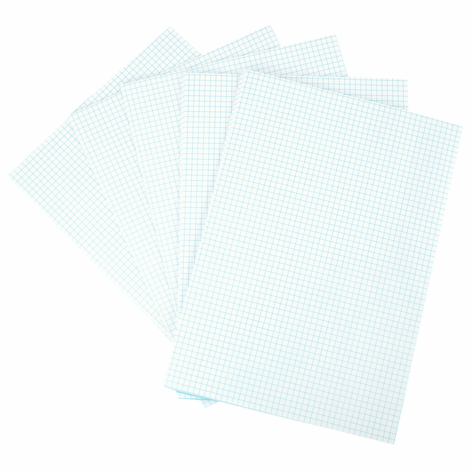 Упаковка 5 шт. Бумага писчая в клетку А4, 65 г/м2, 100 листов, Россия, белизна 92% (ISO), STAFF, 115343