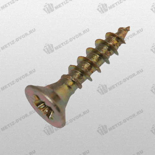 Шуруп потайной универсальный 3,5x12, желтый Уп (1000 шт.)
