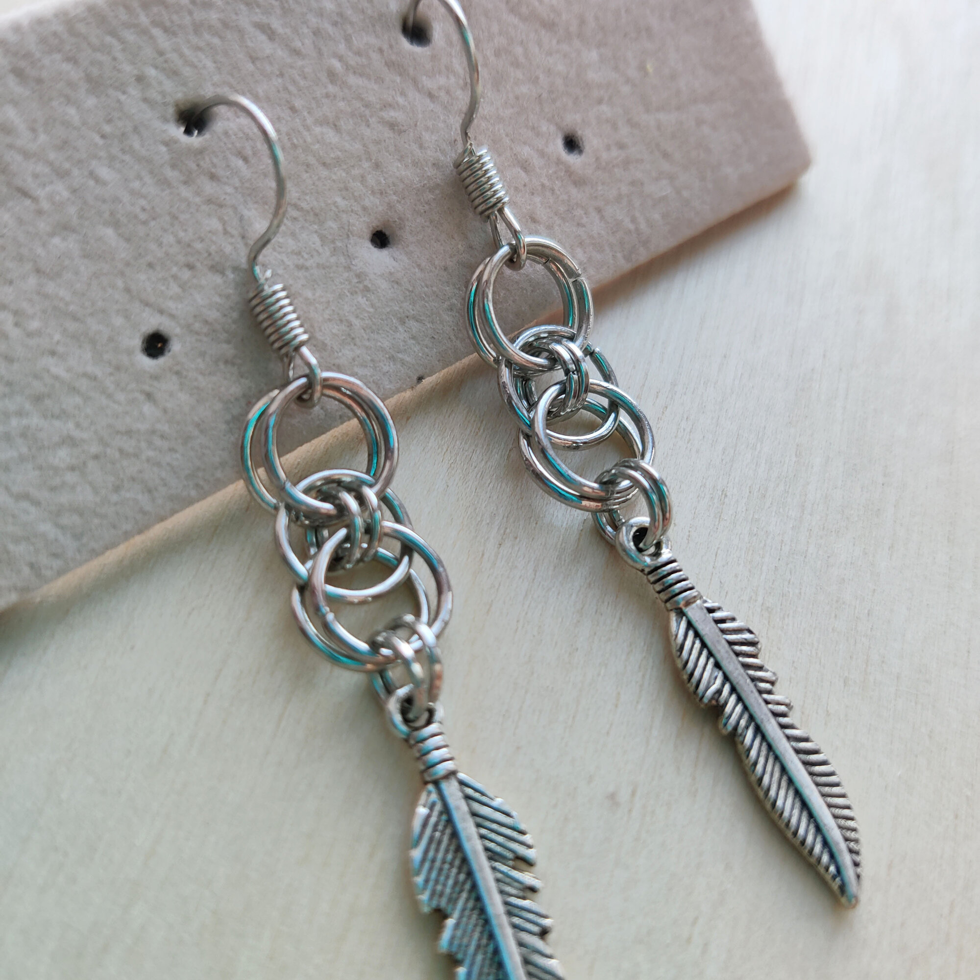 Серьги с подвесками Hope's jewelry, размер 40 мм, серебристый — фото 1