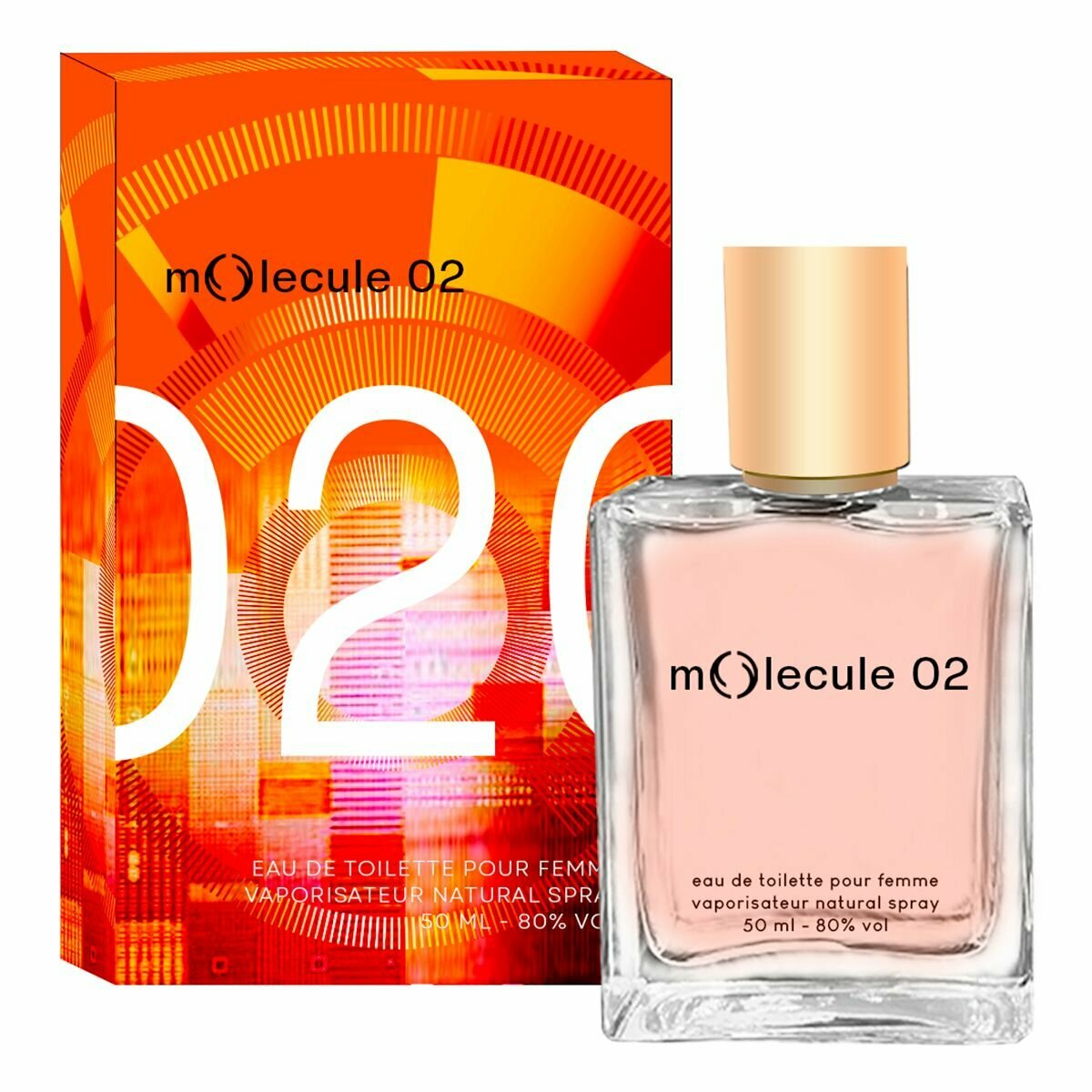 Туалетная вода Euroluxe M(o)lecule 02, женские, 55мл, парфюм