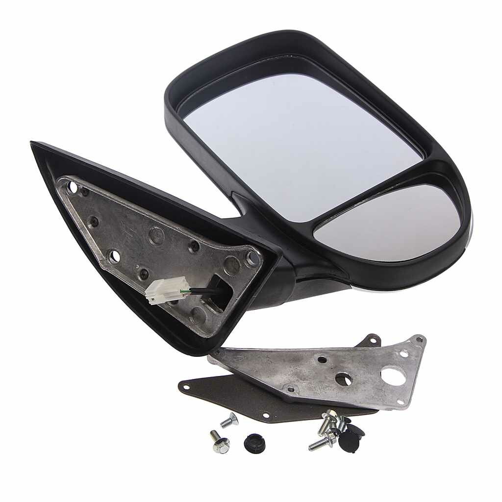 Зеркало боковое ГАЗ-3302 Бизнес правое с повторителем поворота Белый глянец, 3302-8201206-101-240, автоблик