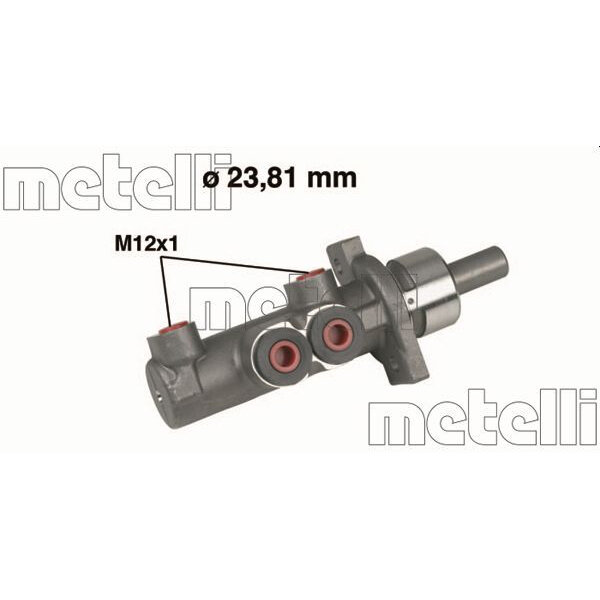 Цилиндр тормозной главный для автомобиля Audi Volkswagen Seat Skoda, METELLI 05-0280 (1 шт.)