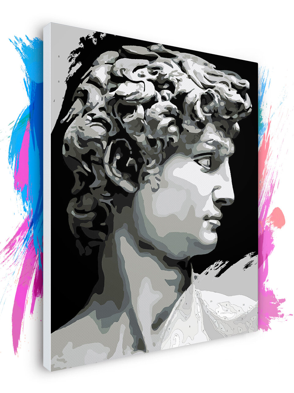 Картина по номерам на холсте Давид, 40 х 50 см