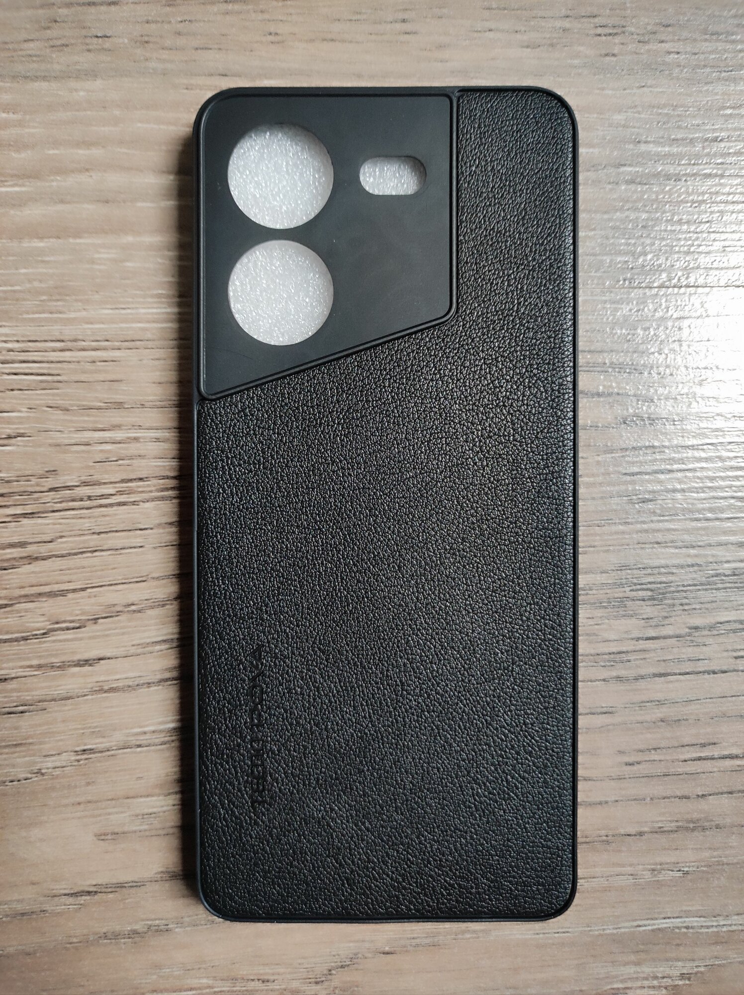 Tecno Pova 5 чёрный чехол из эко-кожи для техно пова 5 накладка, бампер