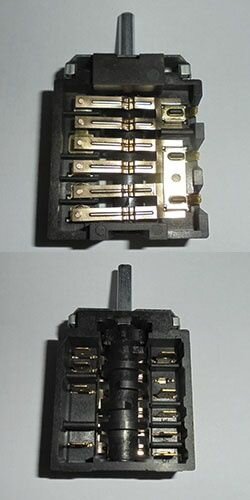 Переключатель режимов конфорки, 5 позиций, Лысьва, EP200, ПМЭ27-2354-УХЛ4