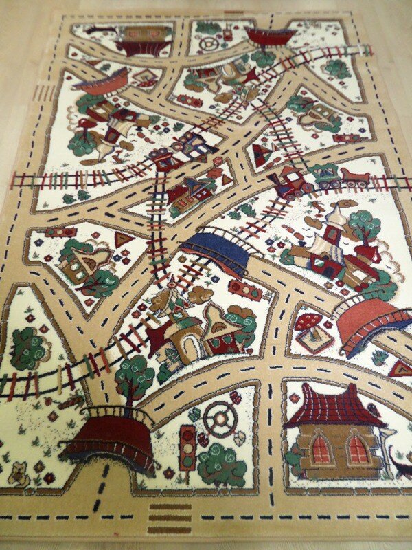 Детский ковер 76-01 Радуга Дорожки бежевый 2х3