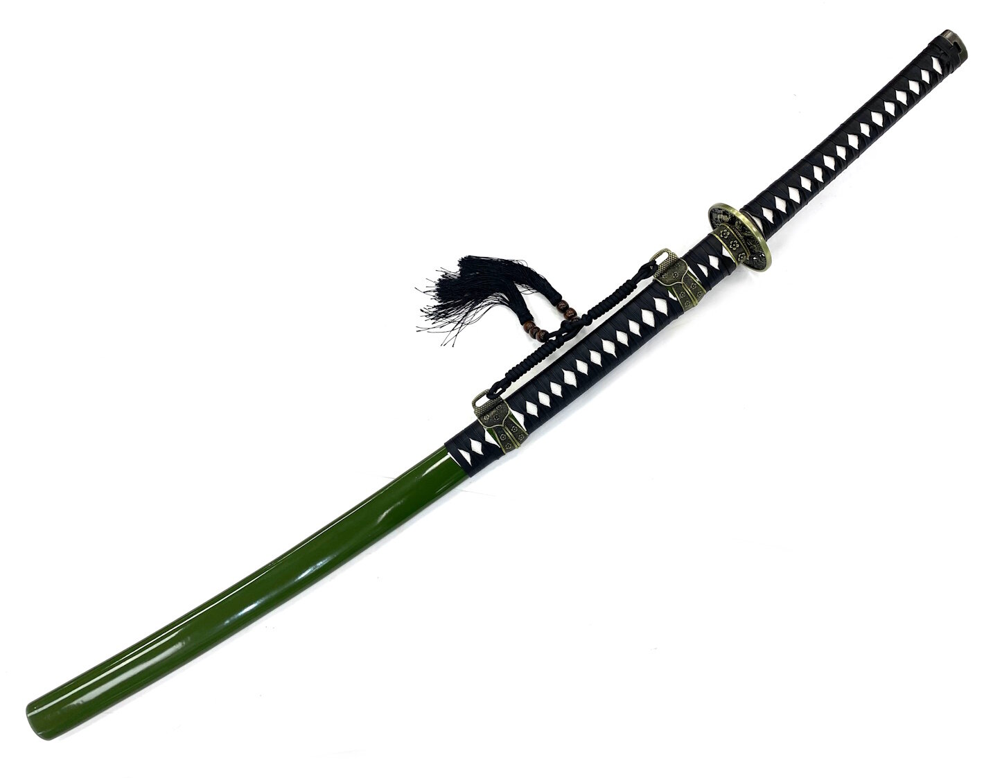 Катана сувенирная зеленая L-3 Хидэсато