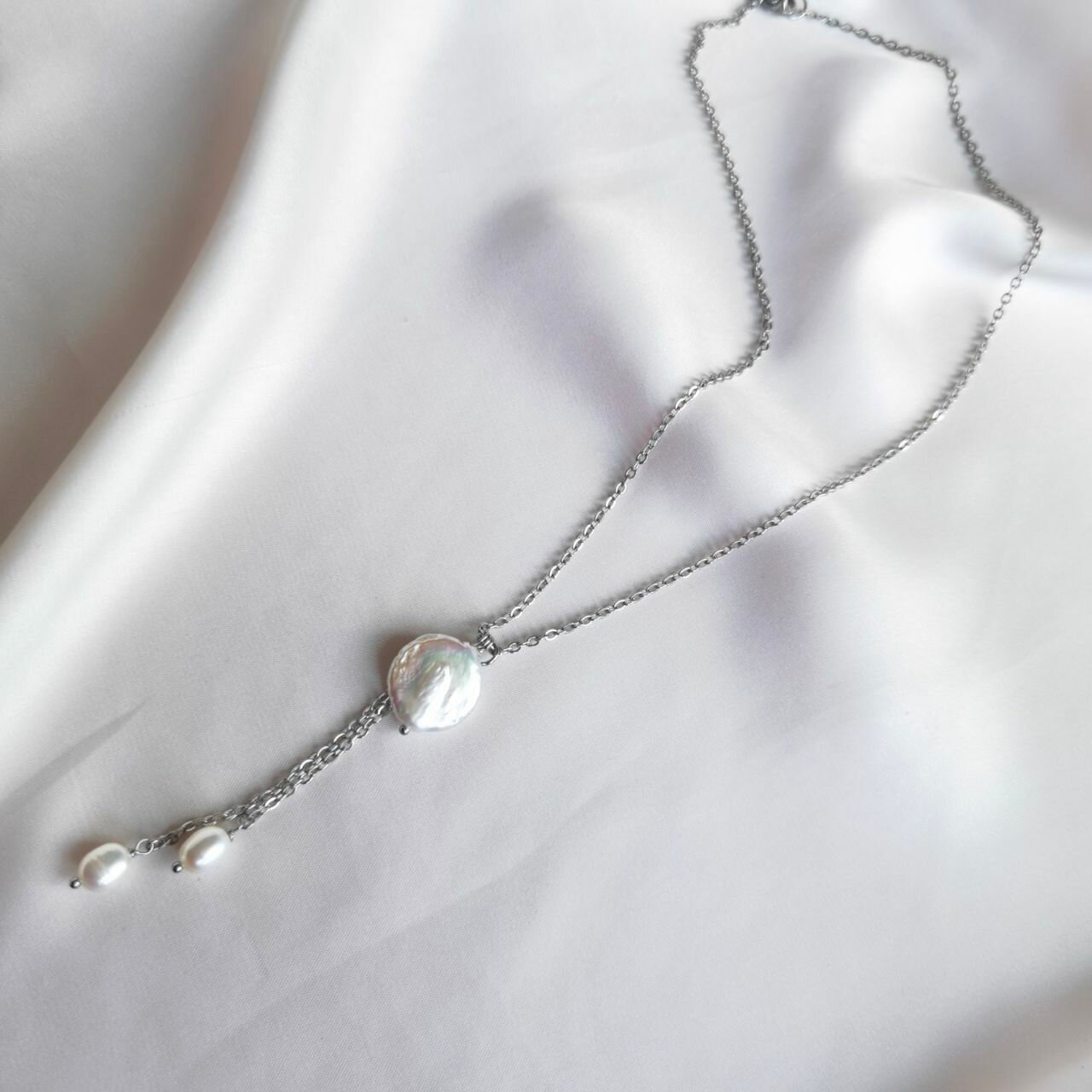 Серьги, жемчуг культивированный