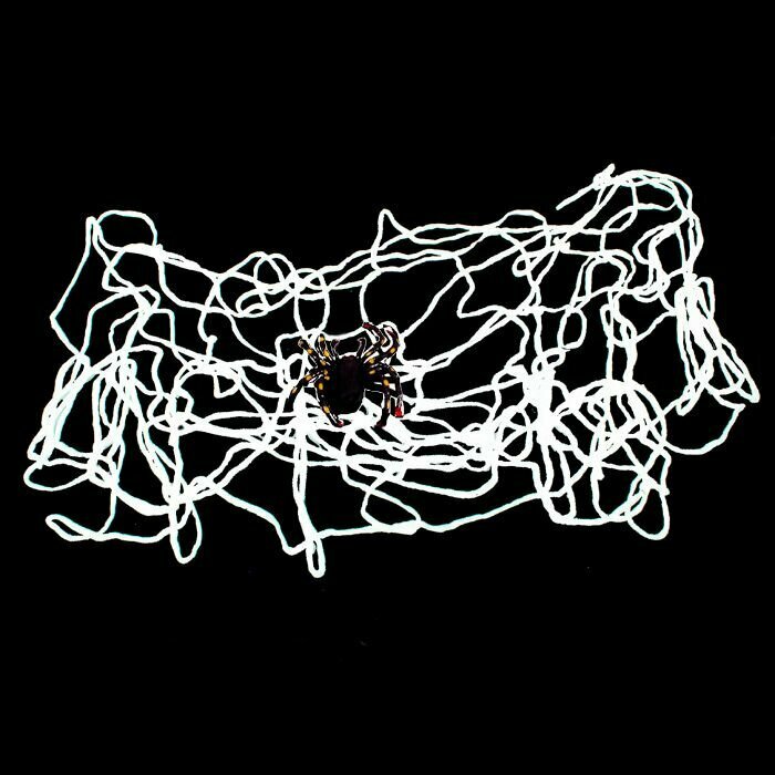 Паутина белая на Хэллоуин, от I-Brigth Company. Белый. Диаметр 100 см.
