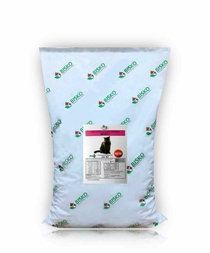 Биско с говядиной 10 кг. Сухой корм для кошек.
