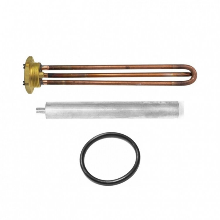 Комплект ТЭН 2кВт (2000Вт) RDT, резьбовой 42мм для Ariston, De Luxe, Real, Thermex + прокладка + анод, 20220K1