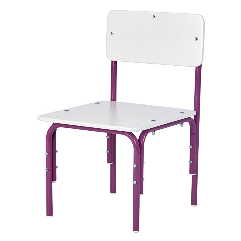 Стульчик растущий Фея Мой малыш, 2-3 гр, белый-фиолетовый