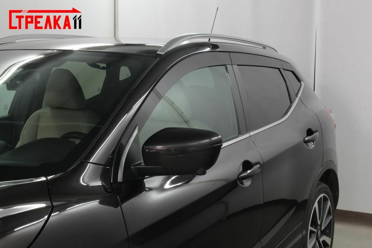 NISSAN QASHQAI (J11) - 2D Дефлекторы окон черные