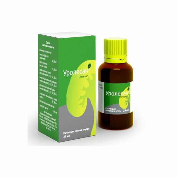 Уролесан капли для приема внутрь 25мл