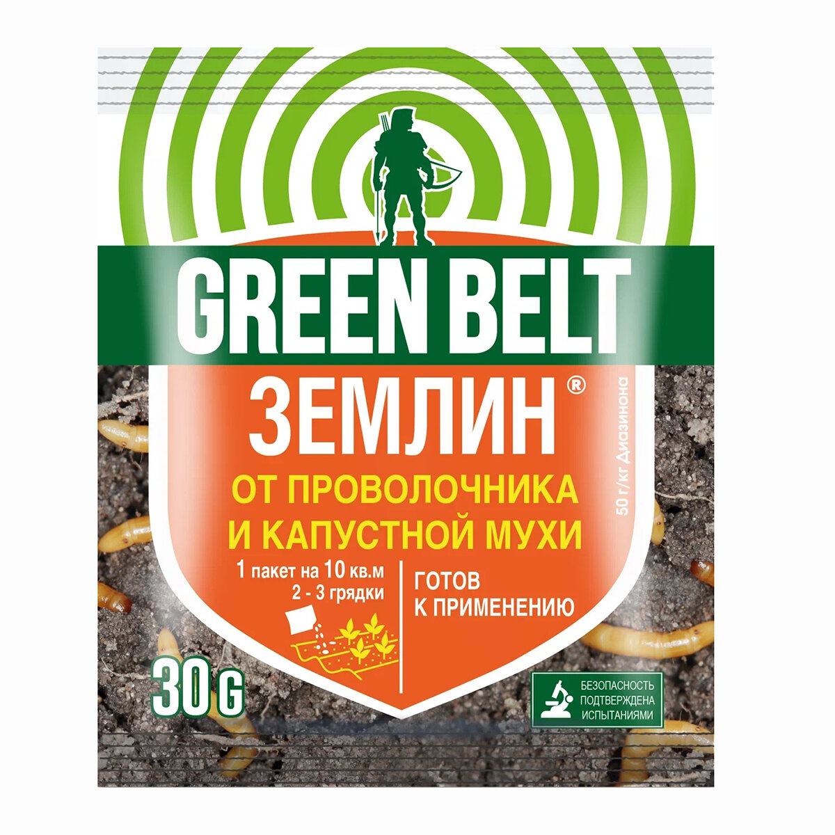 Средство от почвообитающих вредителей Green Belt Землин, 30 г