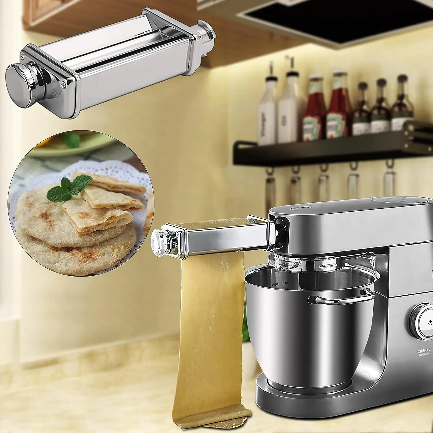 Насадка для пасты KIKIAID, Flaky noodle, для Kenwood Chef