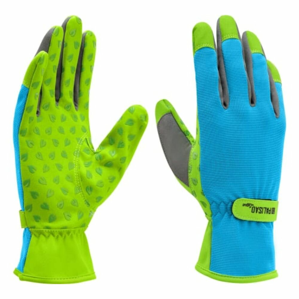 Перчатки садовые на липучке с силиконовым нанесением размер 8 Palisad 67985