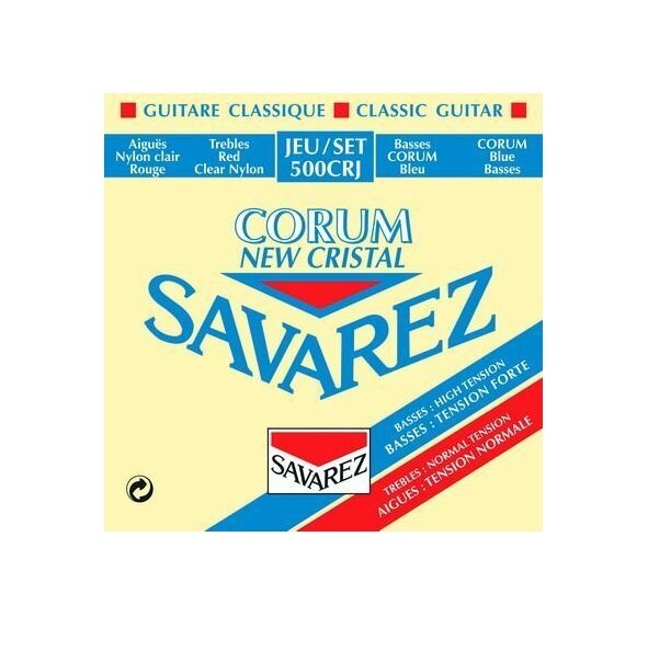 Струны для гитары Savarez 500CRJ Corum New Cristal Red/Blue