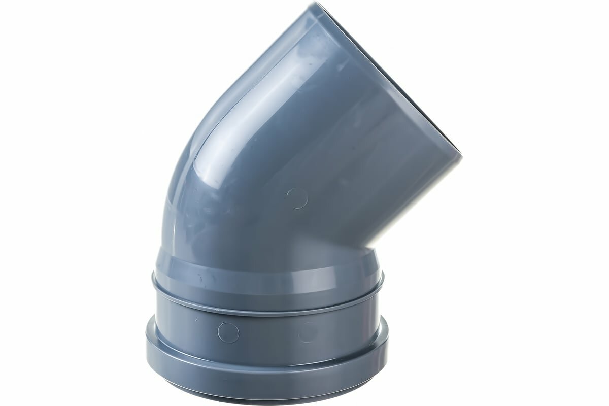 ПОЛИТЭК отвод 110 мм, угол 45°, 100145, для трубопроводных систем водоснабжения