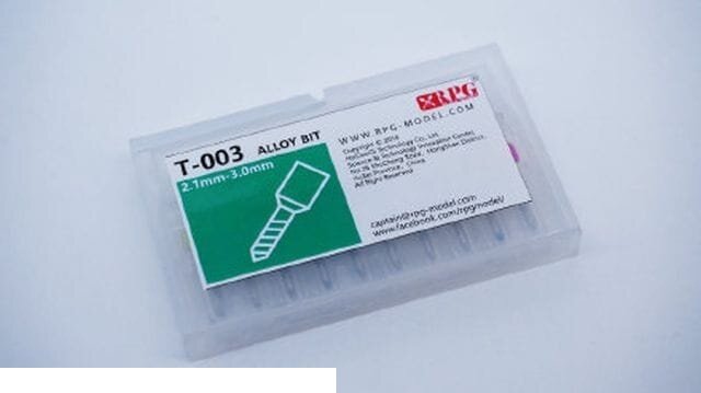 T-003RPG Набор боров 2,1 - 3,0 мм (10 шт) Alloy bit set 2.1mm-3.0mm