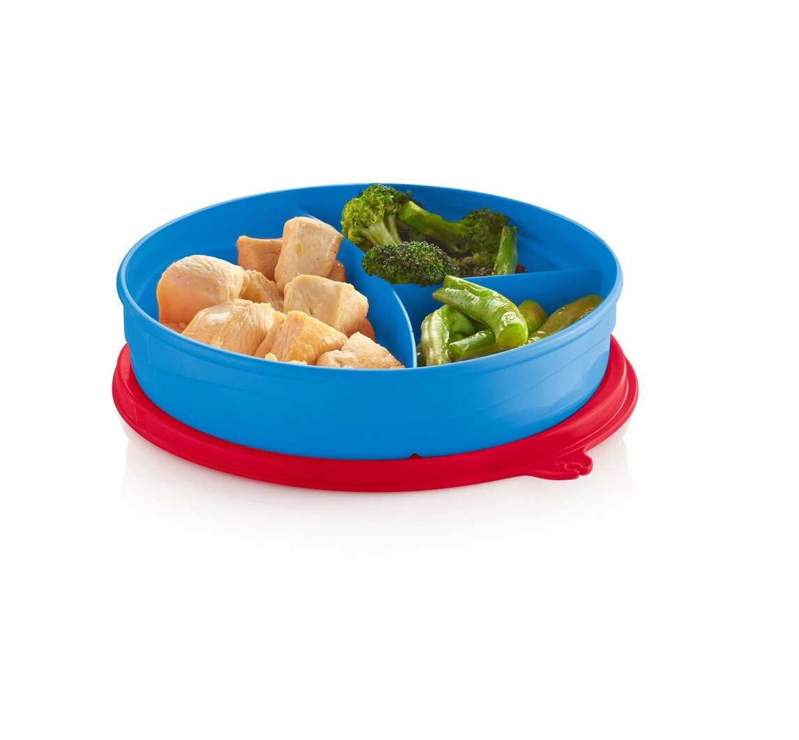 Контейнер с разделителем Tupperware Малыш (310 мл) синий Еда с собой и разогрев в СВЧ