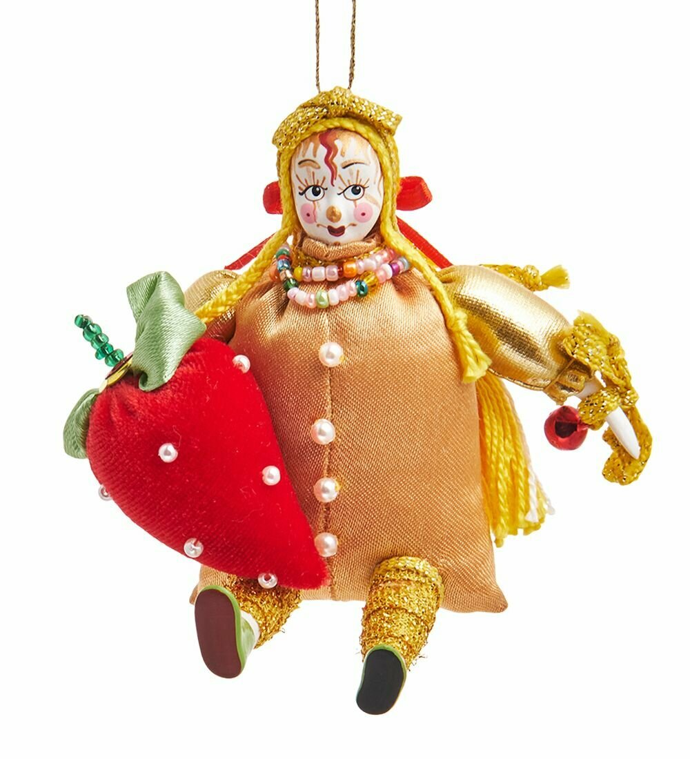 Кукла подвесная 'Шут с клубникой'