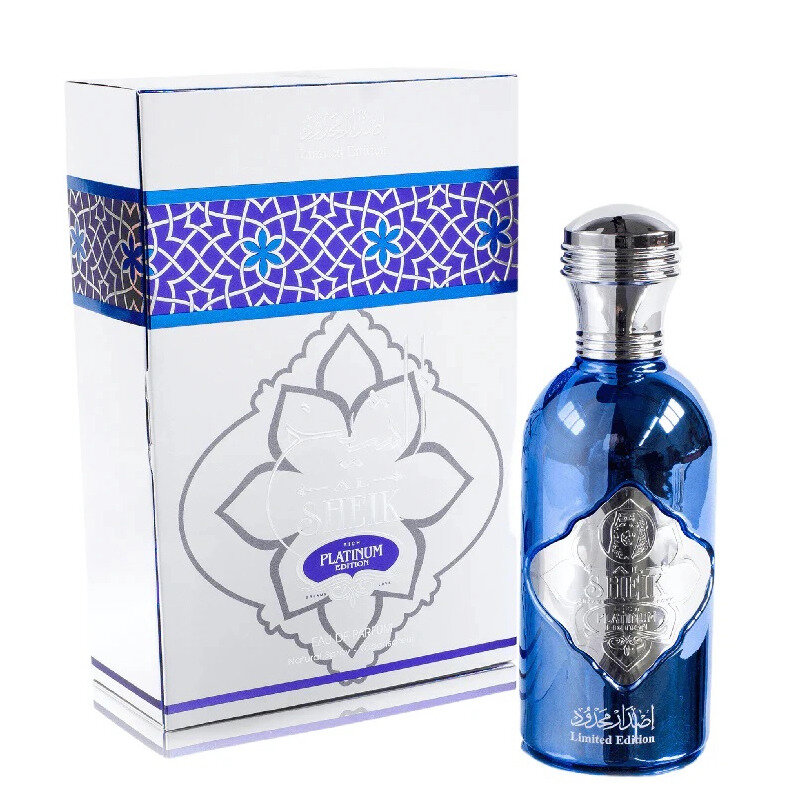 Парфюмерная вода Lattafa Perfumes Al Sheik Rich Platinum Limited Edition 100 мл / Аль Шейх Рич Платинум / Богатый Шейх