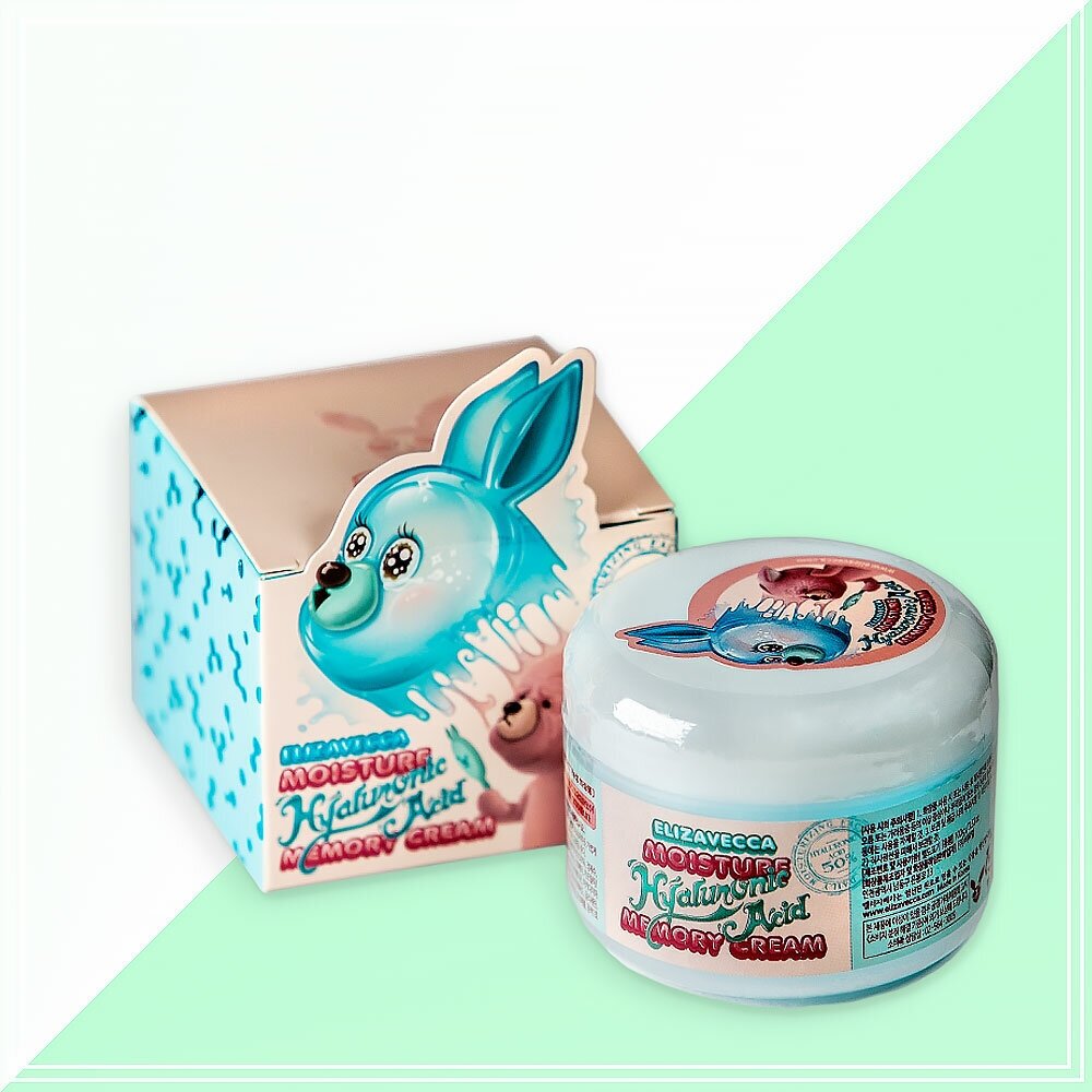 Крем для лица увлажняющий Elizavecca MOISTURE HYALURONIC ACID MEMORY CREAM, 100 гр