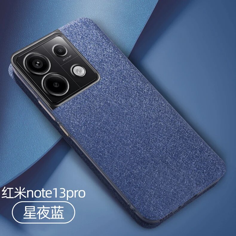 Тонкий чехол Mofi для Redmi Note 13 Pro Plus, флип-чехол для Xiaomi Redmi Note 13, чехол из искусственной кожи и мягкого силикона ТПУ, чехол для телефона Для Redmi Note 13 5G, Blue