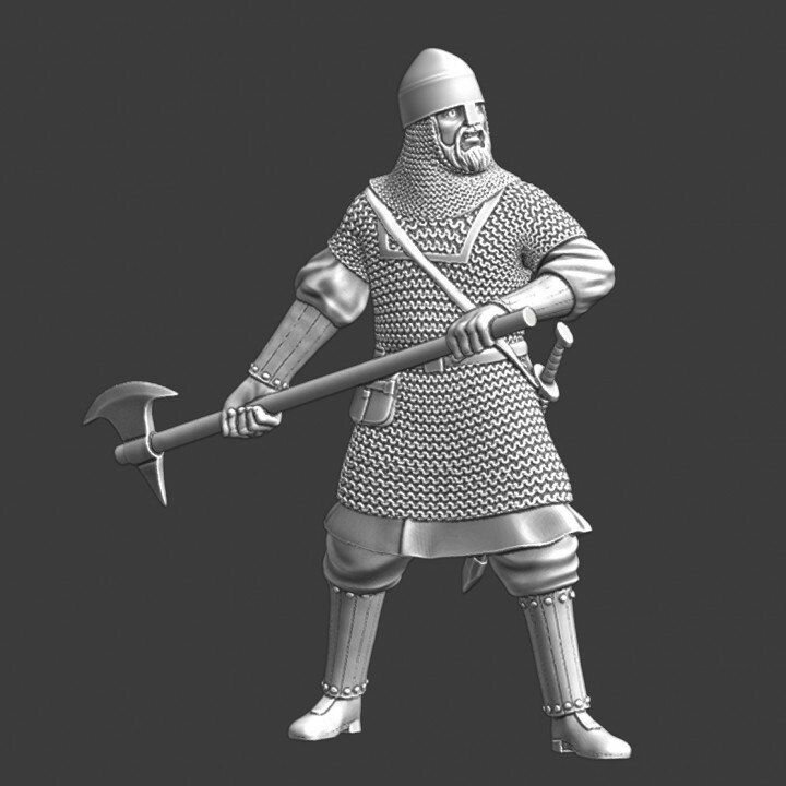 Историческая миниатюра (54мм) варяг