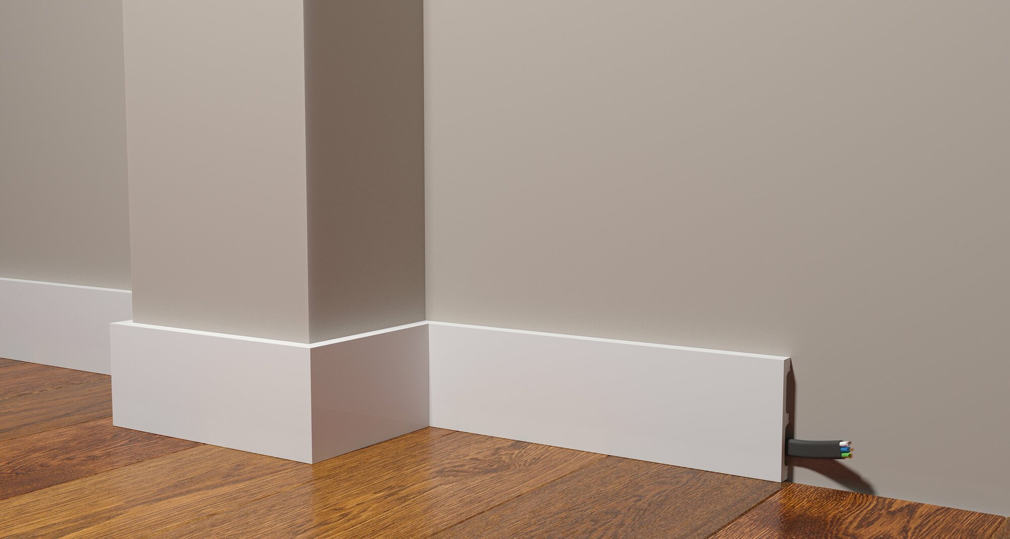 Плинтус-молдинг Decor-Dizayn DD708, 80*13*2000мм, под покраску, 1 шт