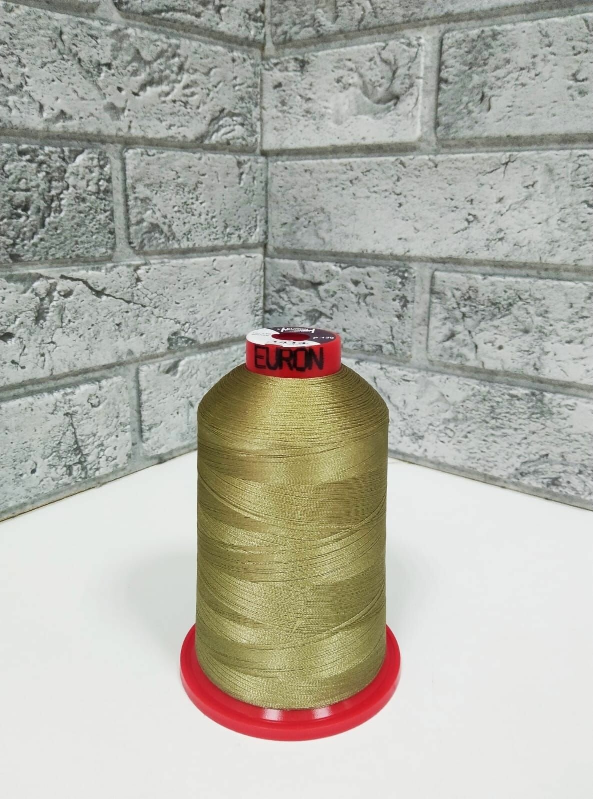 Нитки вышивальные Euron Р-130 №130 5000м, полиэстер, Цвет-1414 хаки
