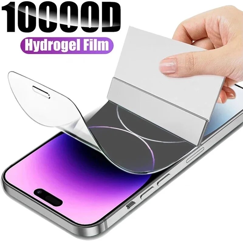 Гидрогелевая пленка для IPhone 14 13 12 11 15 Pro Max, Защитная пленка для экрана IPhone 12Mini 13Mini 7 8 14 Plus SE X XS XR, защитная пленка