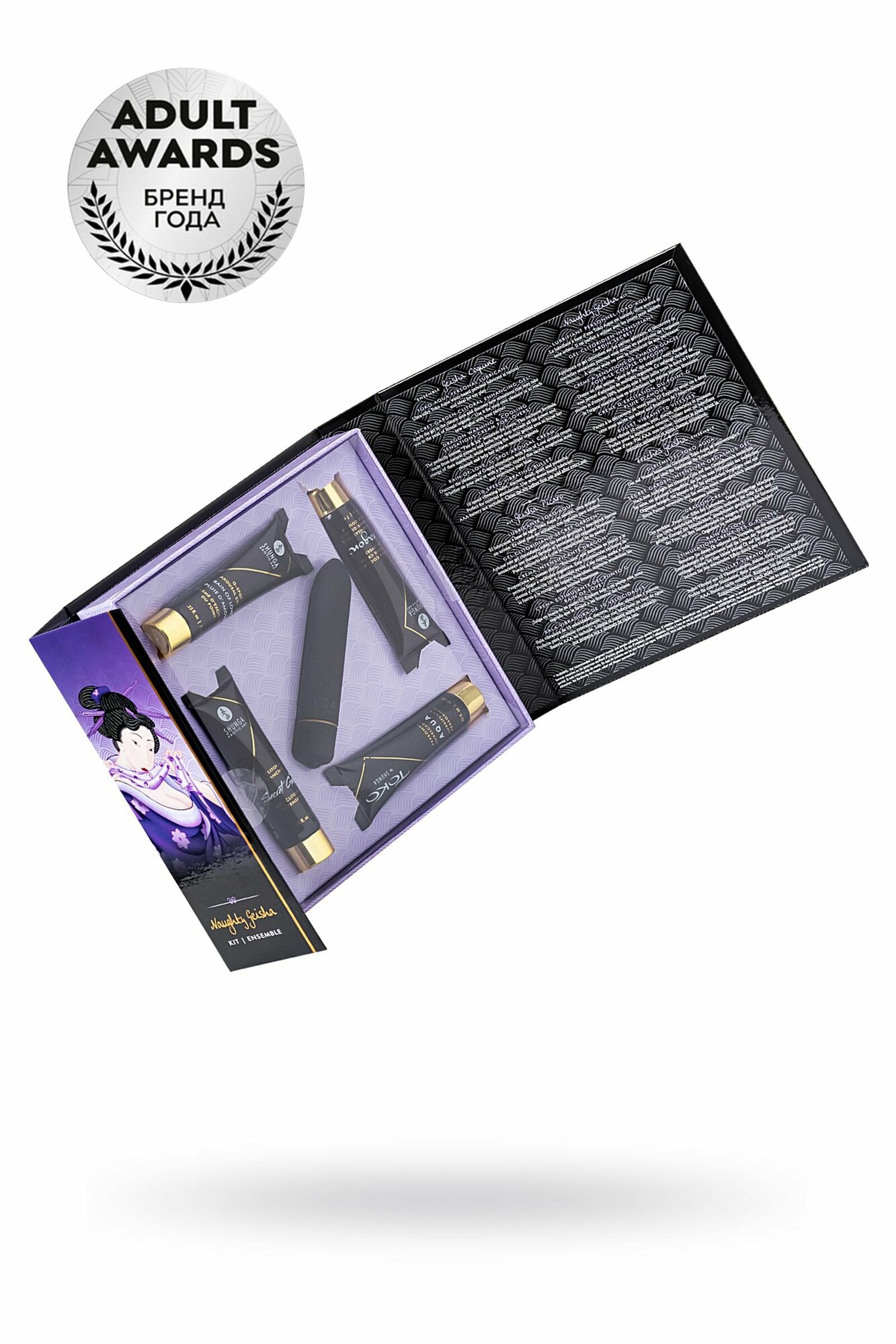 Набор Shunga Шаловливая Гейша, 4 средства + вибропуля