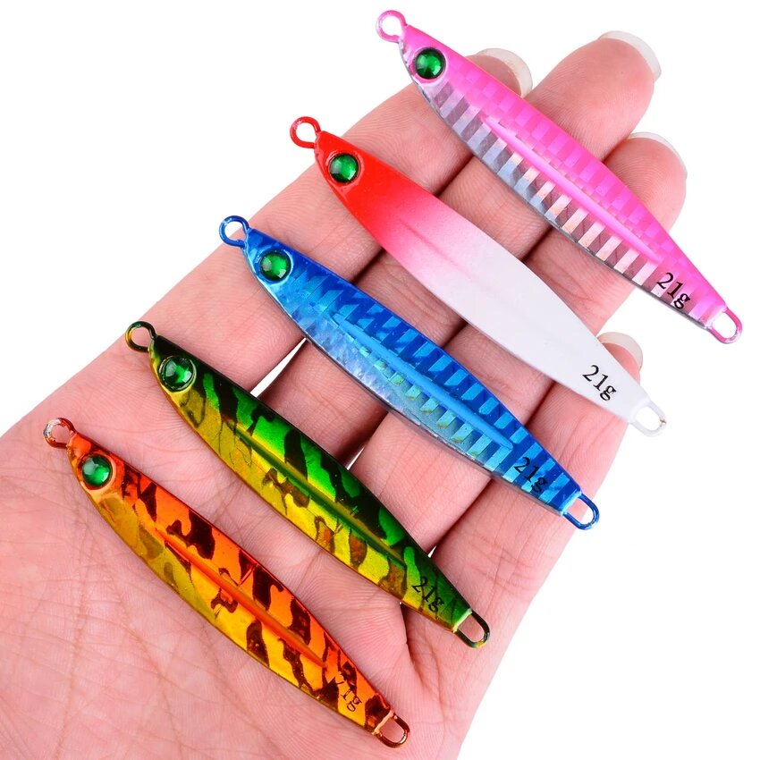 Металлические джиг-приманки Spoon Lures 5 шт, 7-17 г 7G-5CM, A-5pcs
