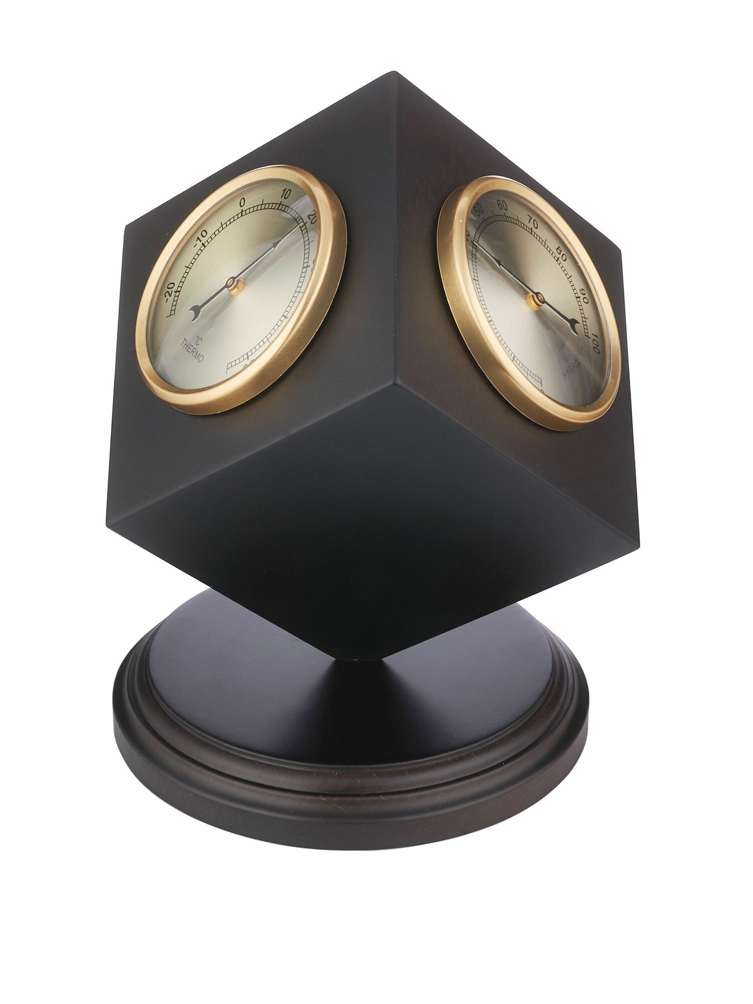 Метеостанция механическая бриг БМ93600-В . Большая настольная. Натуральное дерево, цвет венге.