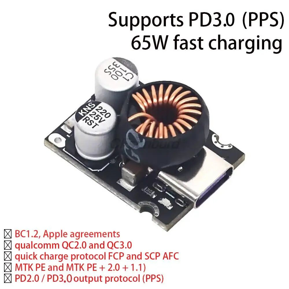 Модуль быстрой зарядки CFsunbird PD3.1 (PPS) 65W