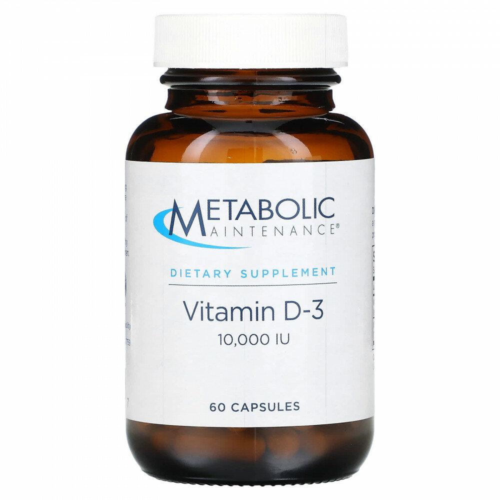 Metabolic Maintenance, витамин D3 с витамином K2 MK-7, 60 вегетарианских капсул