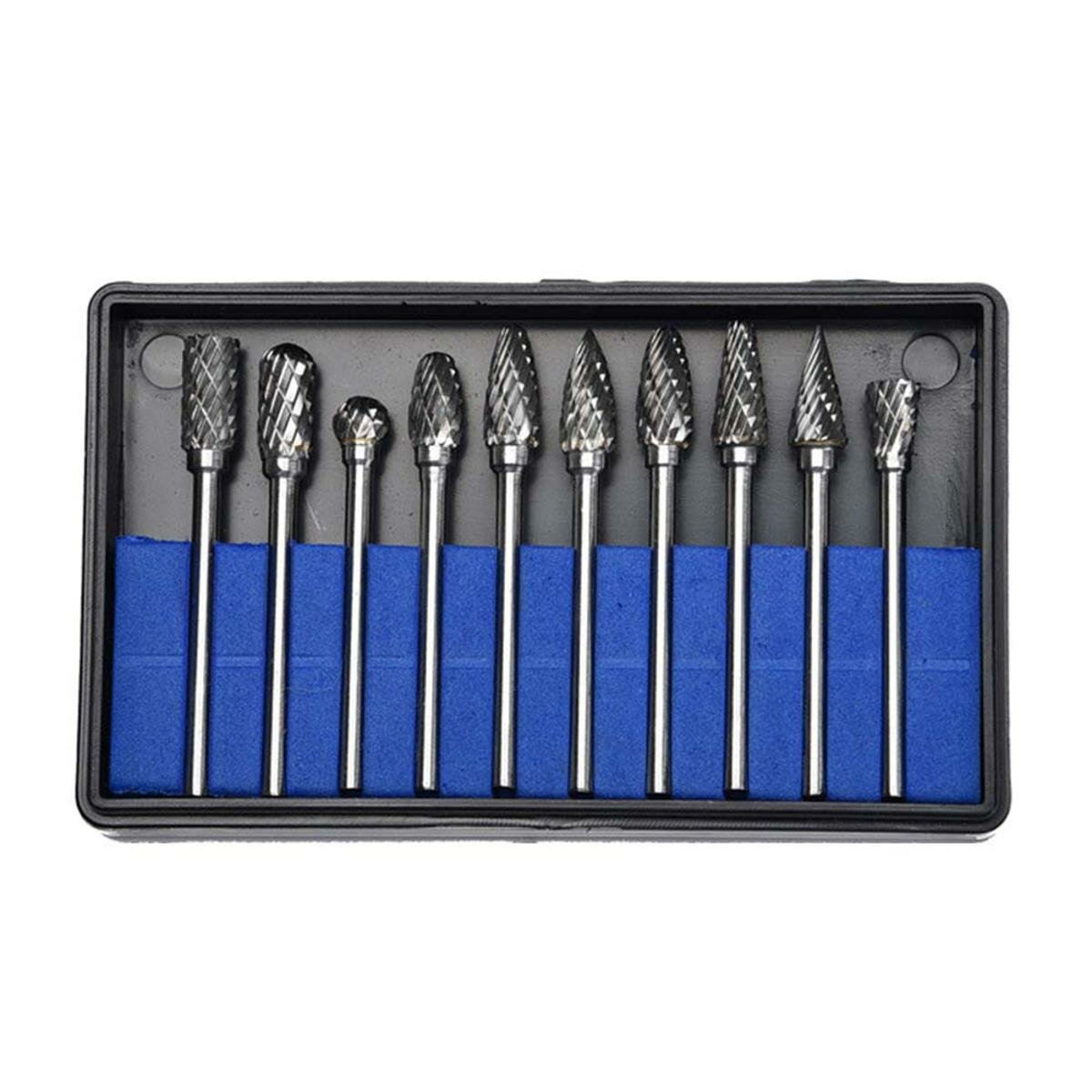 10 шт./компл. вольфрамовая сталь борфреза шлифовальная машина абразивное сверло фрезерование резьба бит