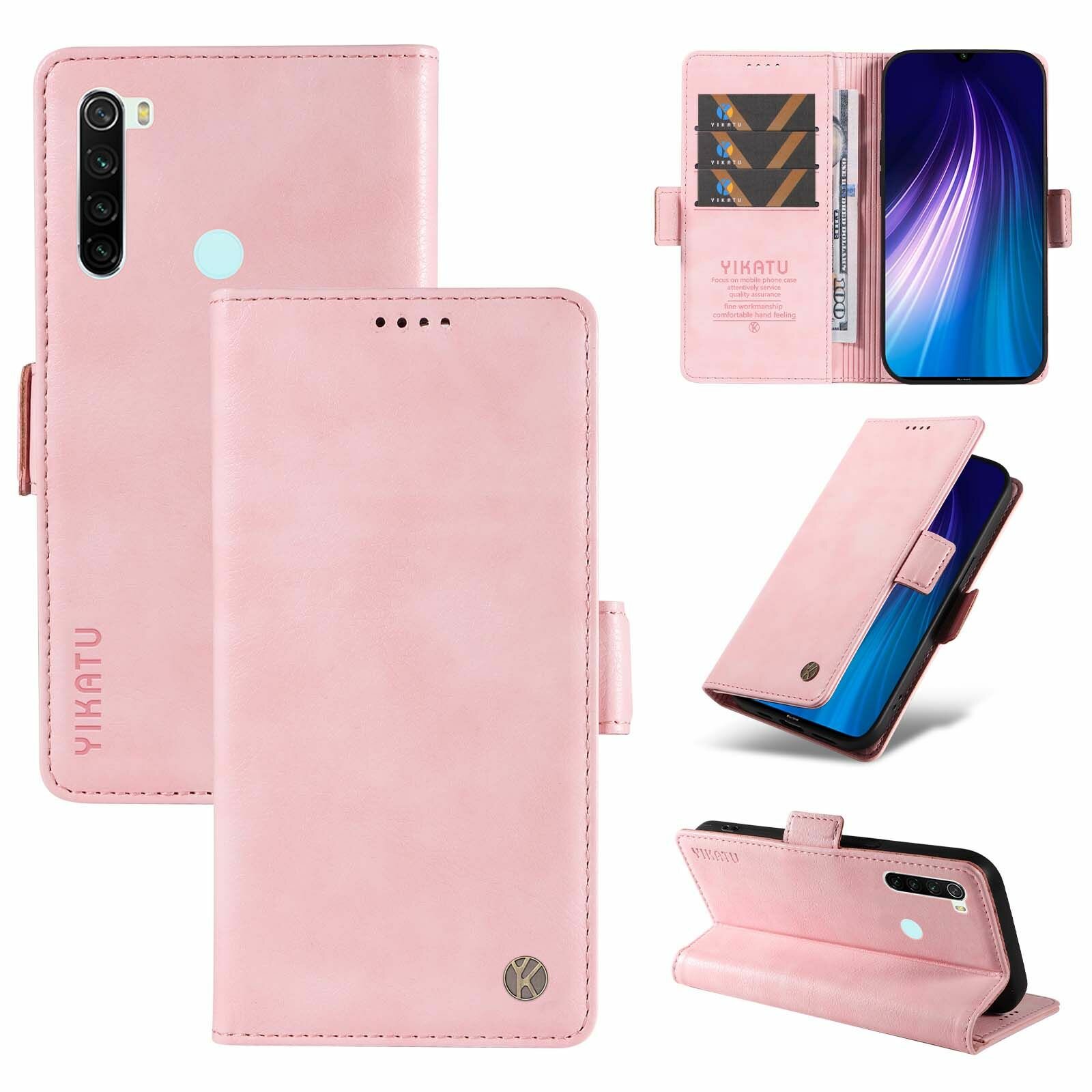 YIAKTU Чехол Книжка Для Xiaomi Redmi Note 8 (Сяоми Редми ноут 8) Чехлы для кошелек Флип Кожаный