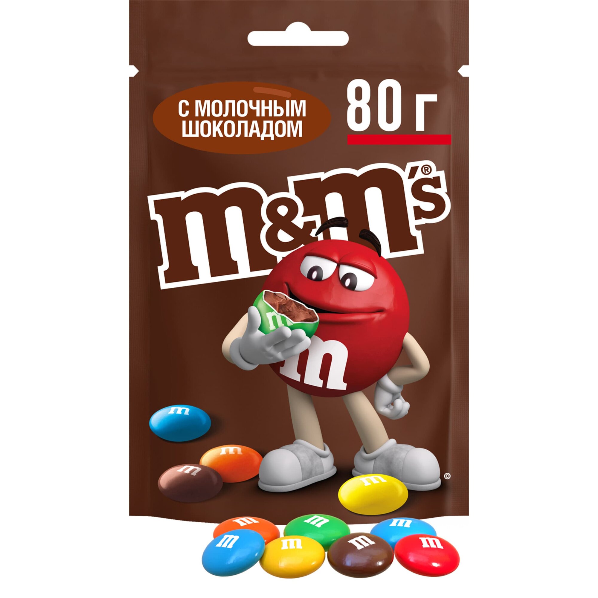 Конфеты M&M'S драже c молочным шоколадом, 80 г