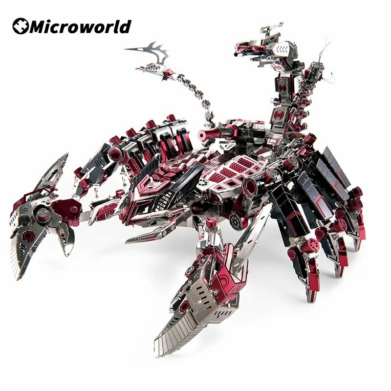 Microworld 3D Металлическая головоломка Скорпион Red Devils