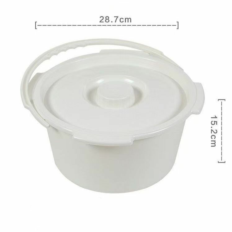 Ведро запасное универсальное с крышкой для стул-туалета