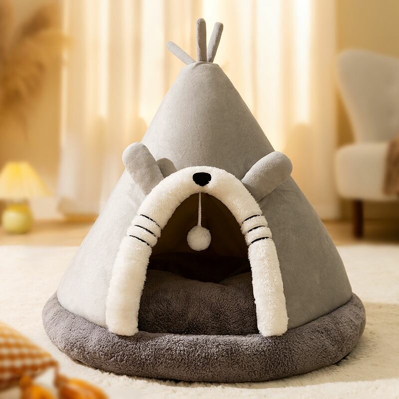 Наполнитель для кошачьего туалета Milo Grey Pet Warm Thickened Triangle Tent M