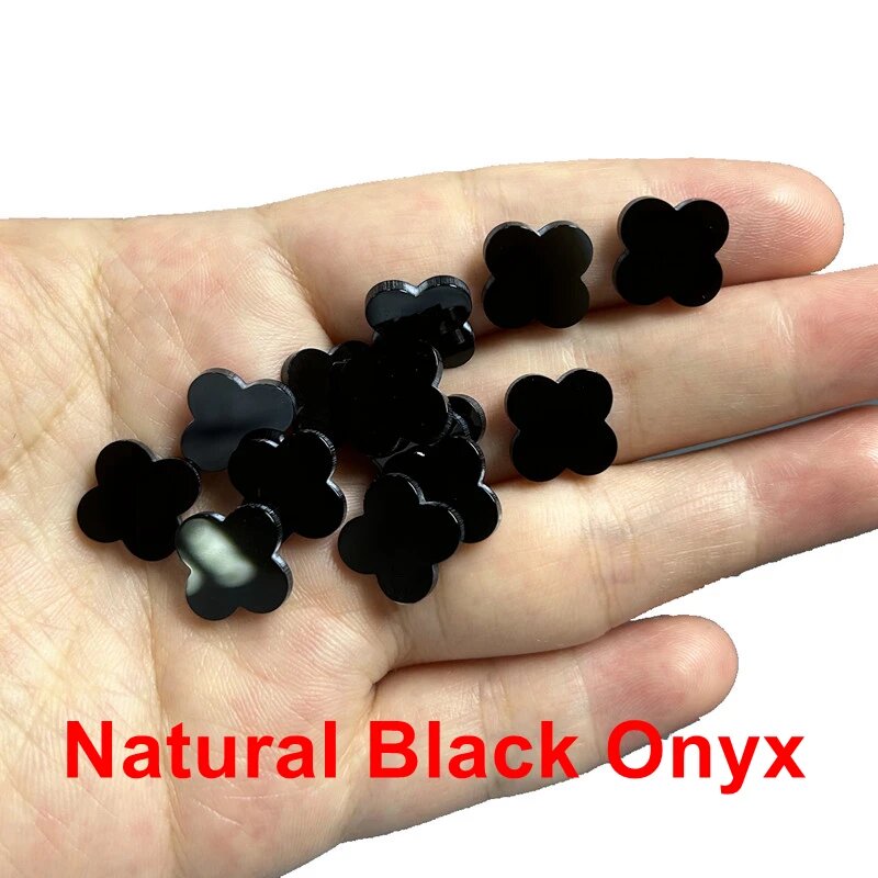 Кабошоны из черного агата и оникса 6-18 мм, 50 шт. 8x8x2mm 50pieces