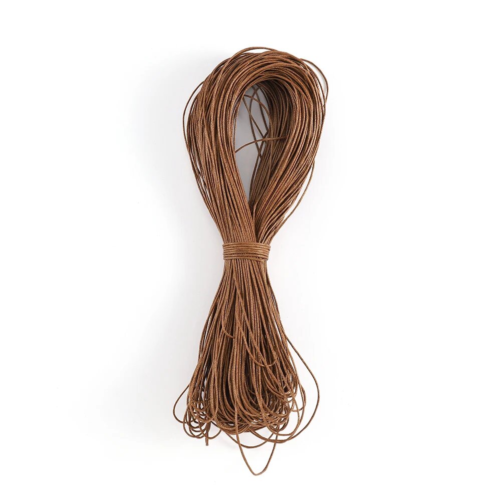 Вощеная нить Dark brown 1 мм 66 м для макраме