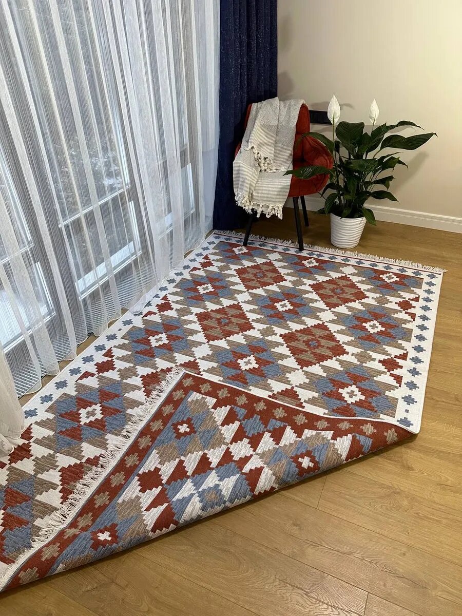 Ковер килим хлопковый турецкий 240 х 340 см