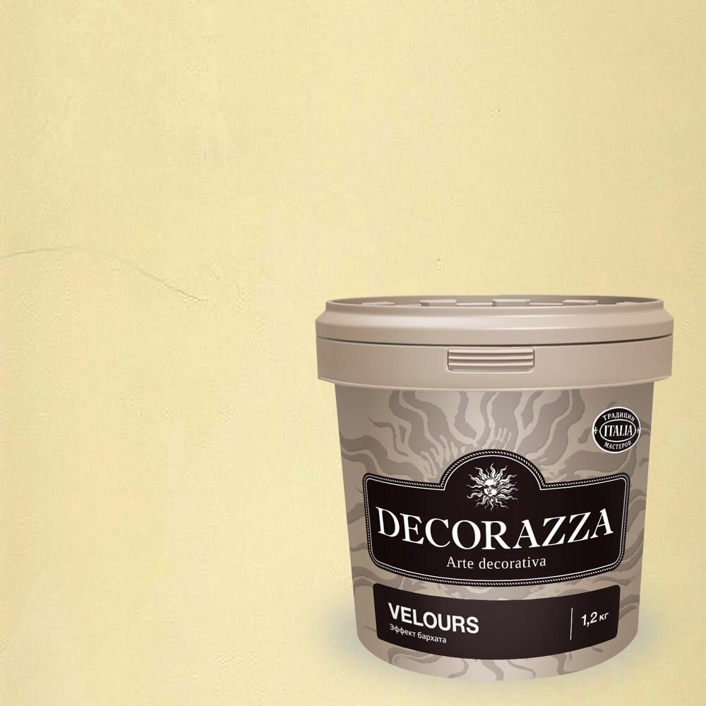 Декоративная штукатурка с эффектом бархата Decorazza Velours (1,2кг) VL 10-75