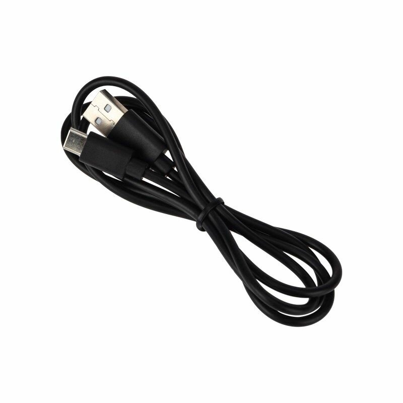 Кабель USB-A Type-C, 1А, 1м, ПВХ, черный REXANT